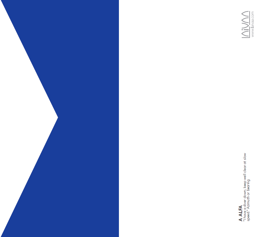 LAIVAA. Code Flag A (Alfa). International Code of Signals. – laivaa.com